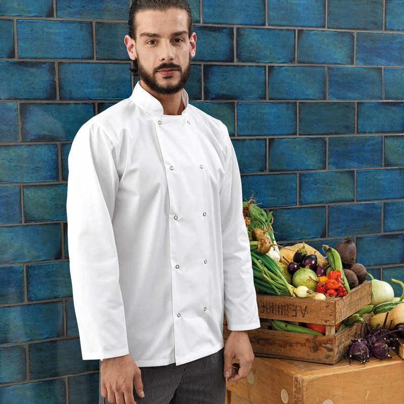 Long Sleeve Press Stud Chef'¬ís Jacket